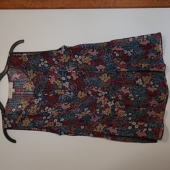 LOFT | Tops | Loft Floral Sheer Top | Poshmark